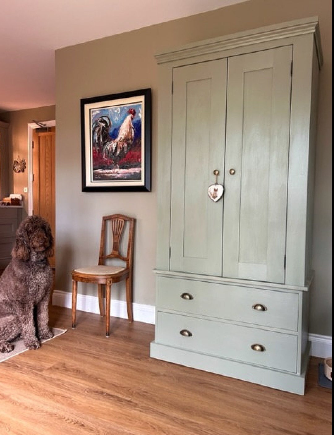 Narrow 3ft (90cm) Bespoke Handmade and Painted Kitchen Larder/storage ...