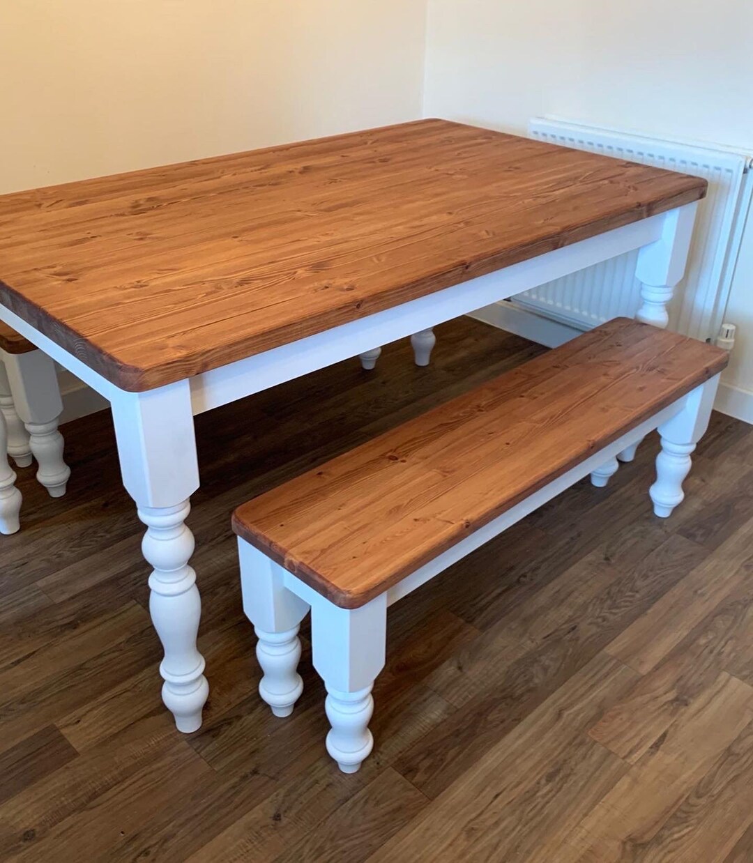 Classic Wiltshire Farmhouse Pine Bench: Choose Your Own Finish Painted ...