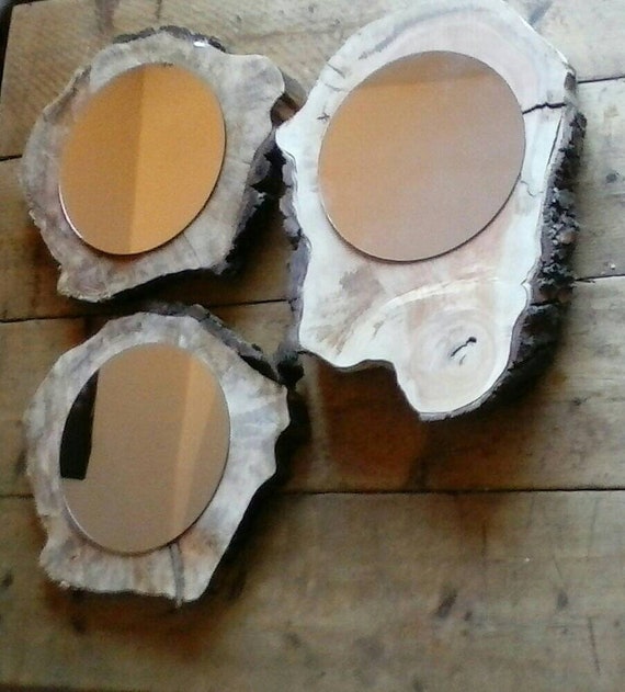 Rustic Log Bathroom Mirrors