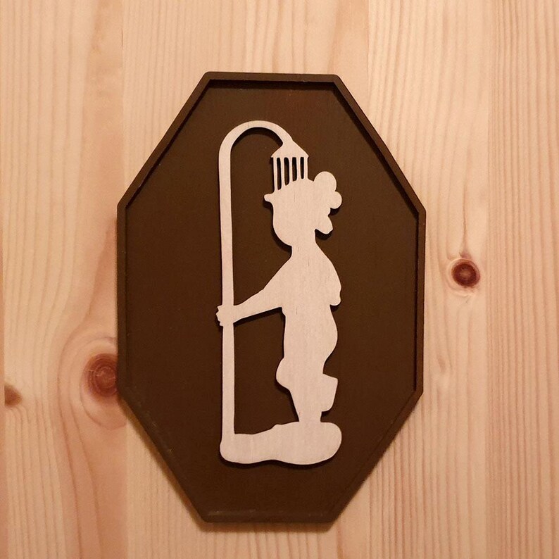 Vintage Wooden Bathroom and WC Door Signs | Digital Download - Etsy