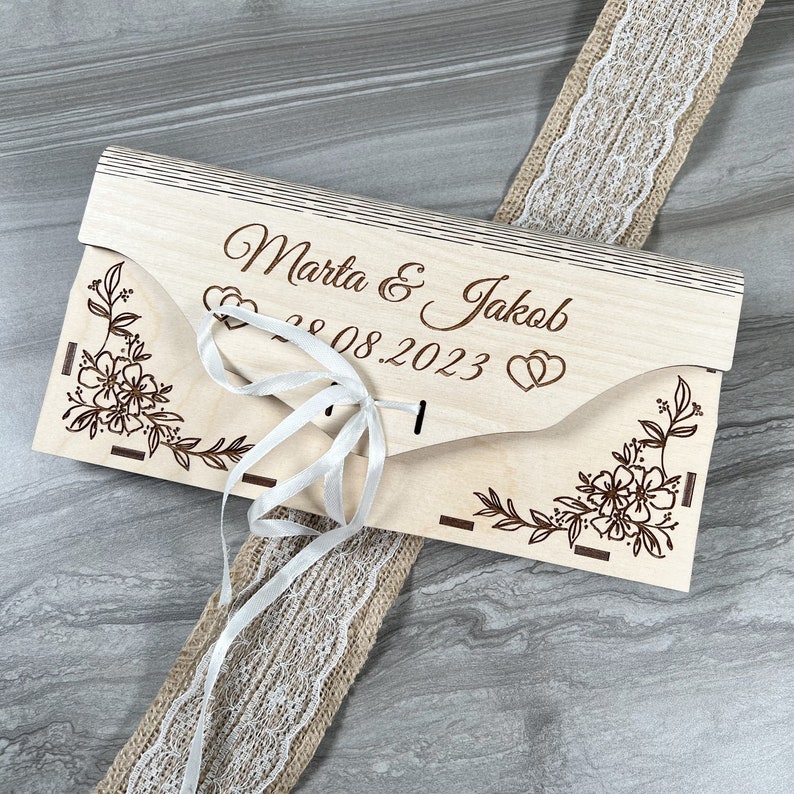 Wooden Gift Box in Envelope Style - Etsy