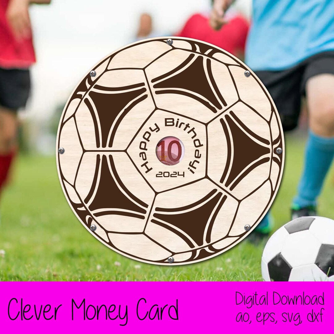 Clever Money FOOTBALL With Personalized Engraving | Digital Files - Etsy