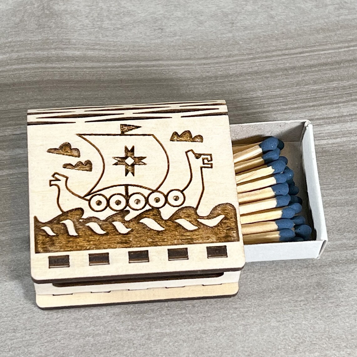 Wooden Matchbox Holder - Etsy
