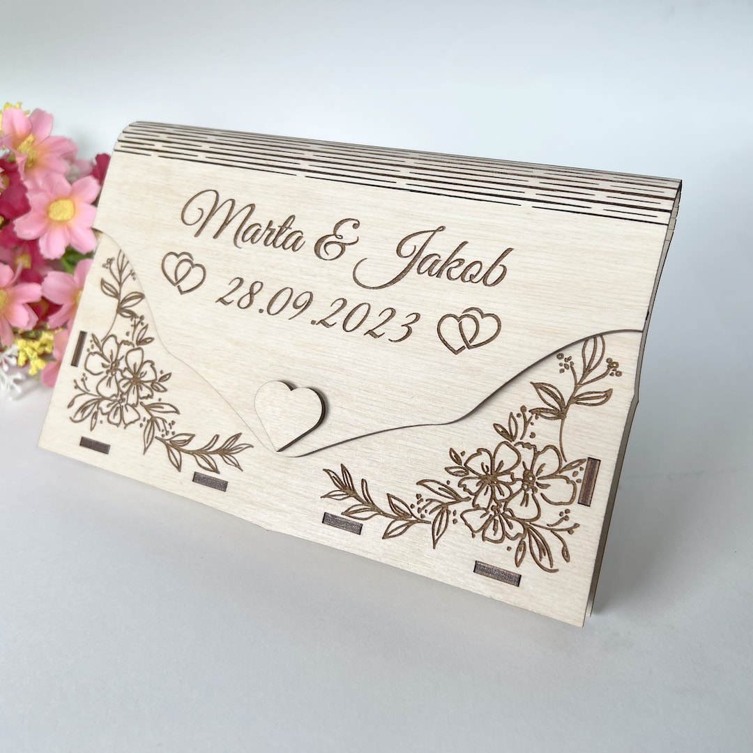 Wooden Gift Box in Envelope Style - Etsy