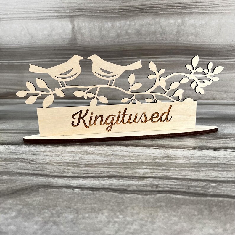 Gift Box Sign With Birds | Digital Files - Etsy