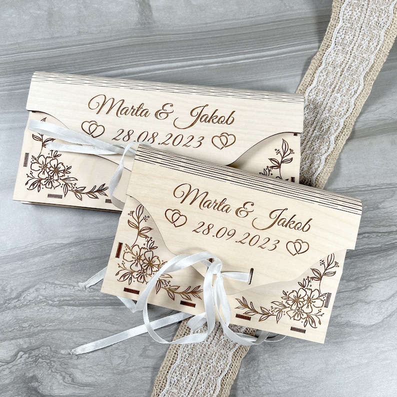 Wooden Gift Box in Envelope Style - Etsy