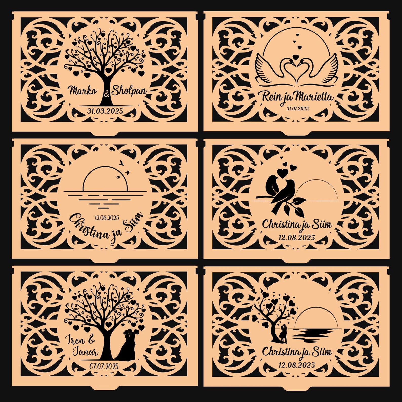 Wedding Card Box | Digital Files - Etsy