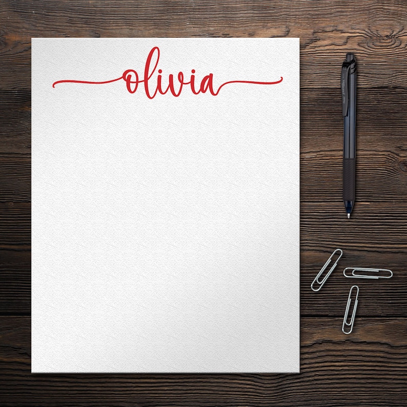 Personalized Note Pad Writing Pad Monogram Notepad - Etsy