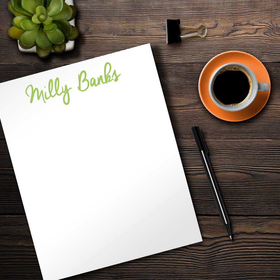 Personalized Note Pad | Writing Pad | Monogram Notepad | Teacher Gifts ...