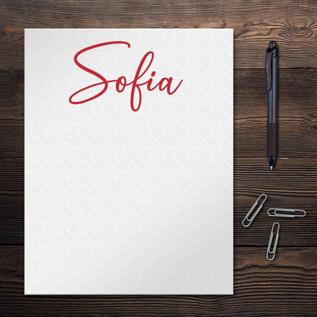 Personalized Note Pad Writing Pad Monogram Notepad Teacher Gifts Gifts ...