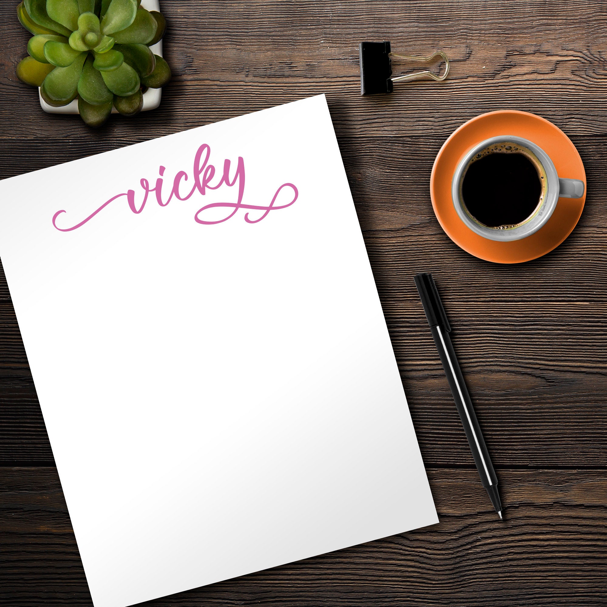 Personalized Note Pad Writing Pad Monogram Notepad - Etsy