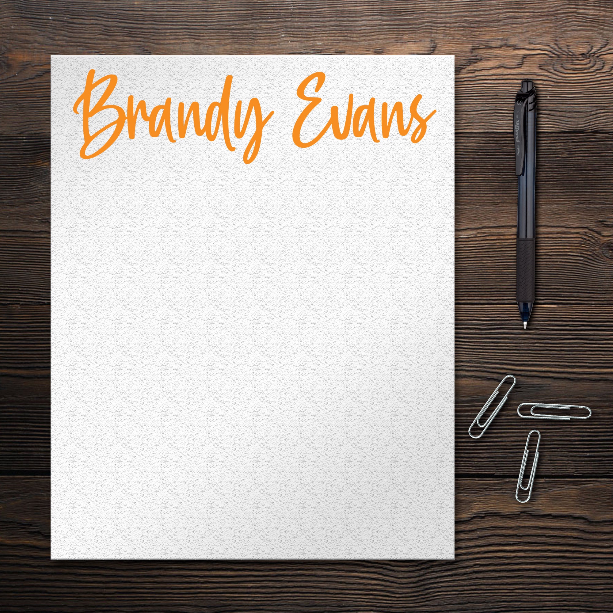 Personalized Notepad | Monogram Writing Pad, Teacher Gift - Etsy