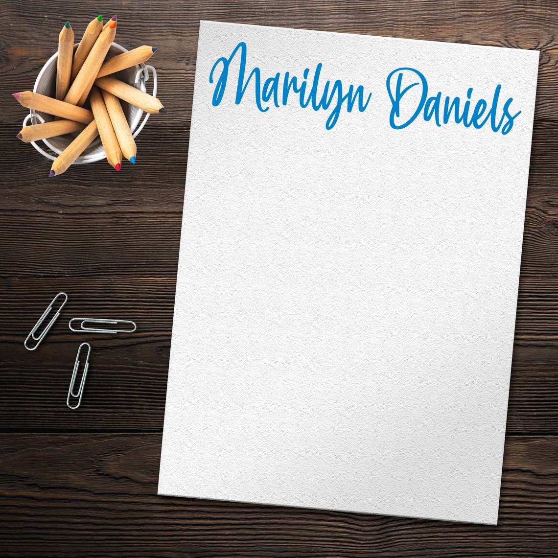 Personalized Note Pad Writing Pad Monogram Notepad - Etsy