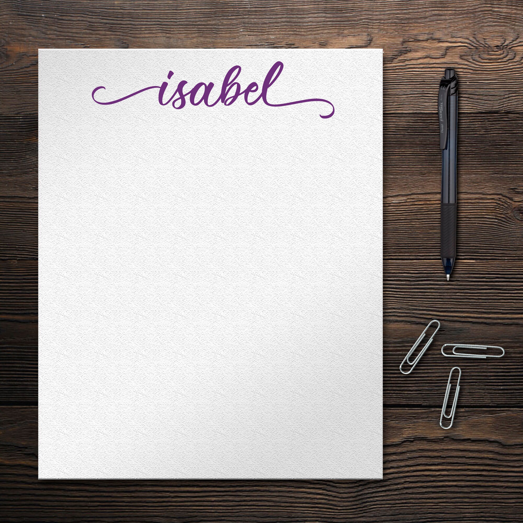 Personalized Note Pad Writing Pad Monogram Notepad - Etsy