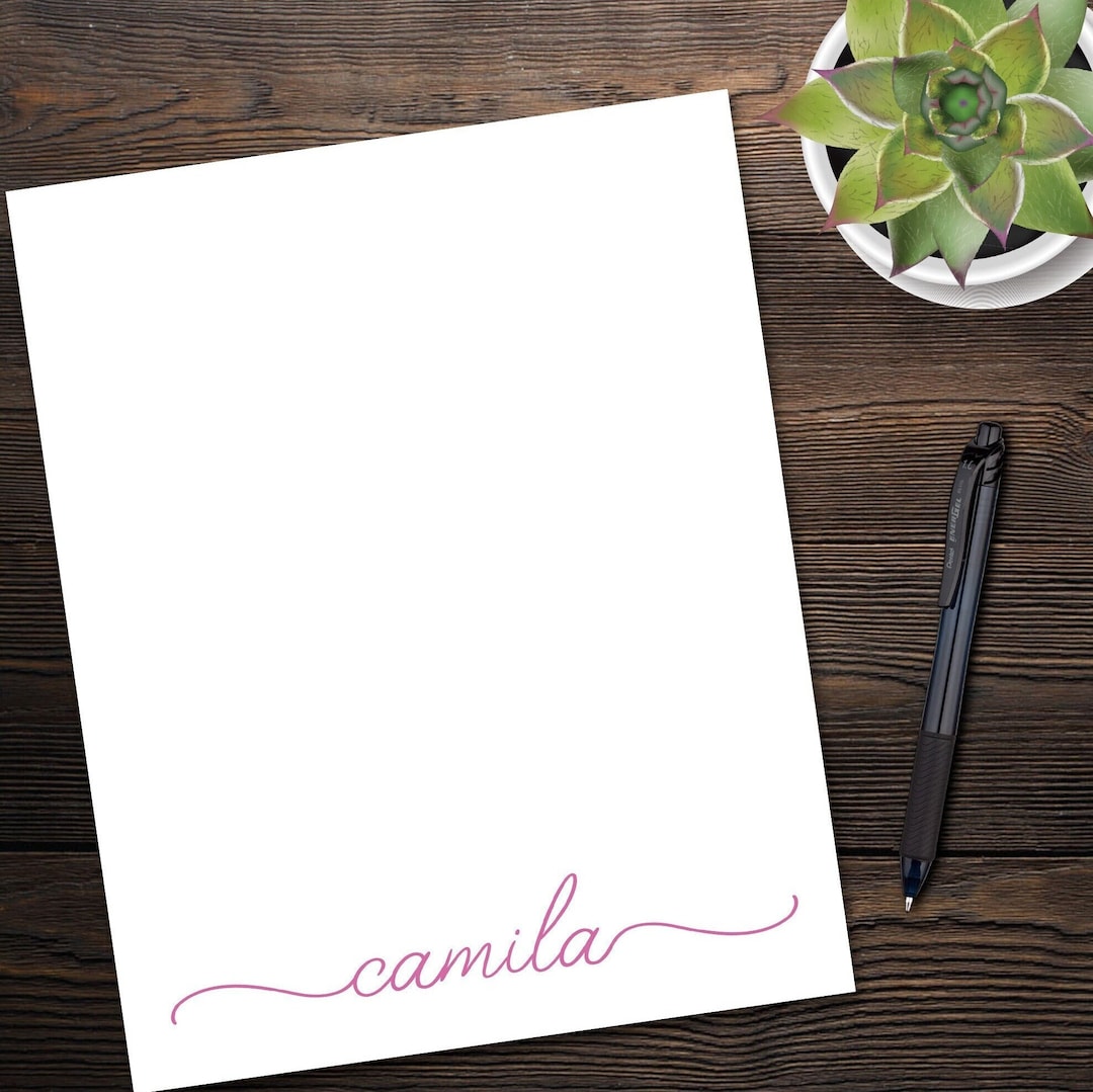 Personalized Note Pad Writing Pad Monogram Notepad Teacher Gifts Gifts ...