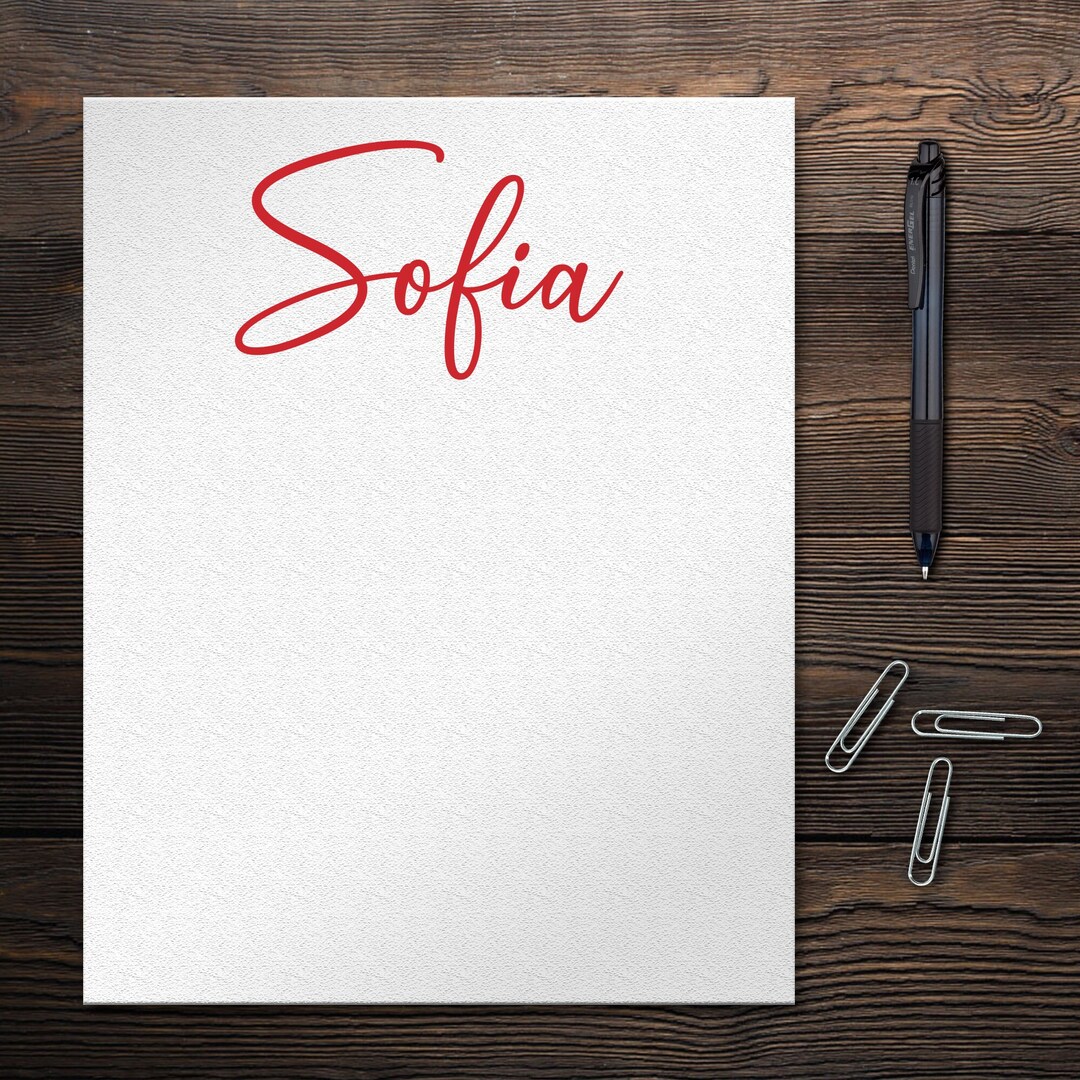 Personalized Note Pad Writing Pad Monogram Notepad - Etsy