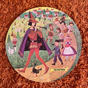 Vintage 1970s Fairytale Puzzles Pied Piper Snow White Rumpelstiltskin ...