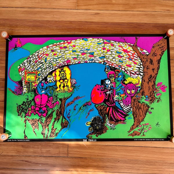 Black Light Poster Vintage - Etsy