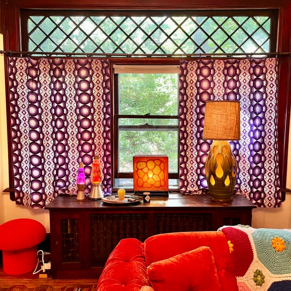 1970s Curtains - Etsy