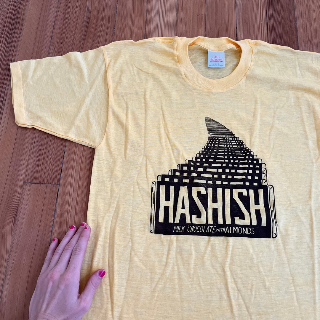 Vintage 1970s Rare Counterculture Hashish Chocolate With Almonds Logo ...