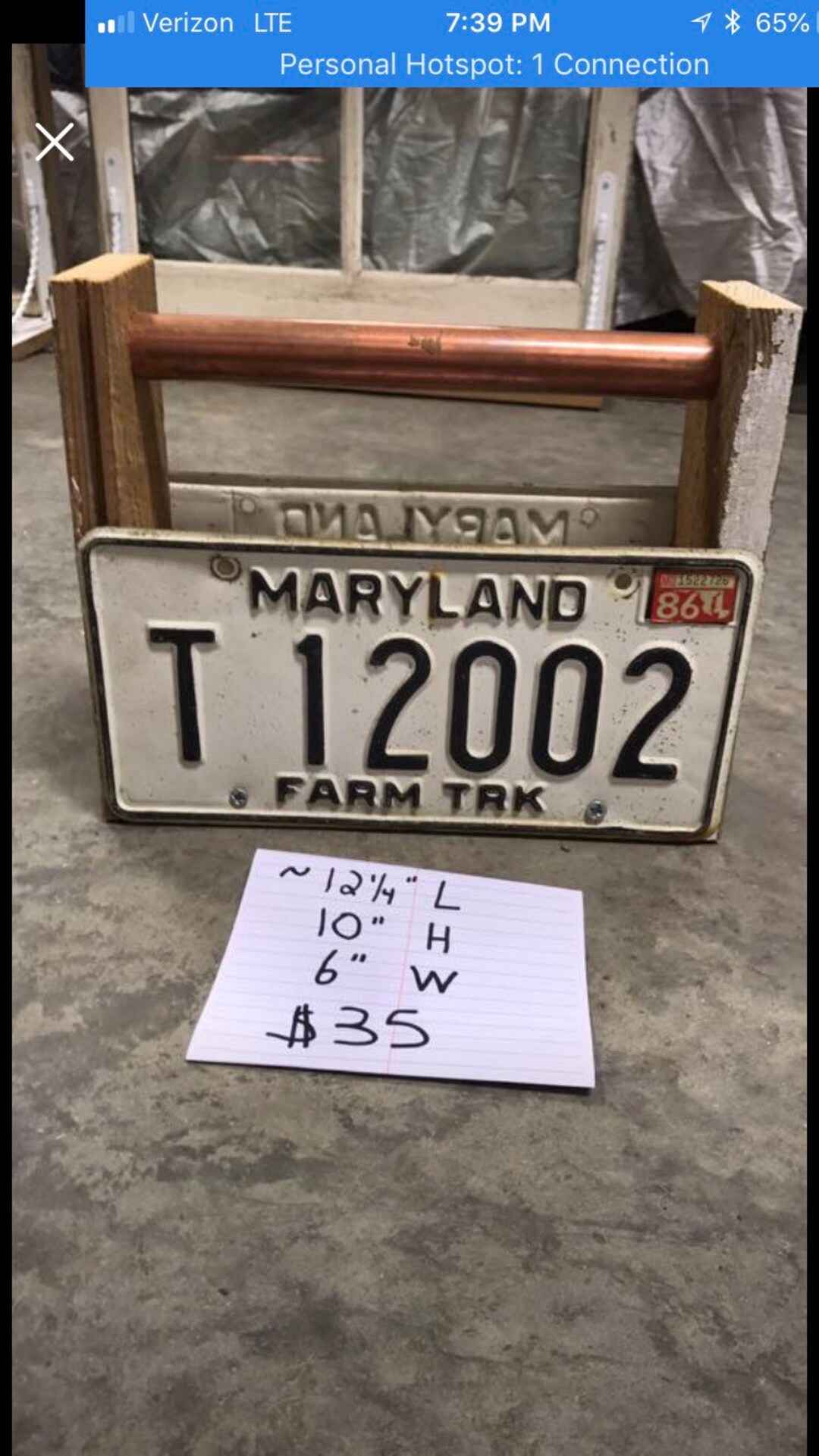 Vintage License Plate Tool Boxes - Etsy