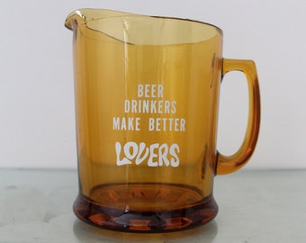 Vintage Beer Pitcher - Etsy