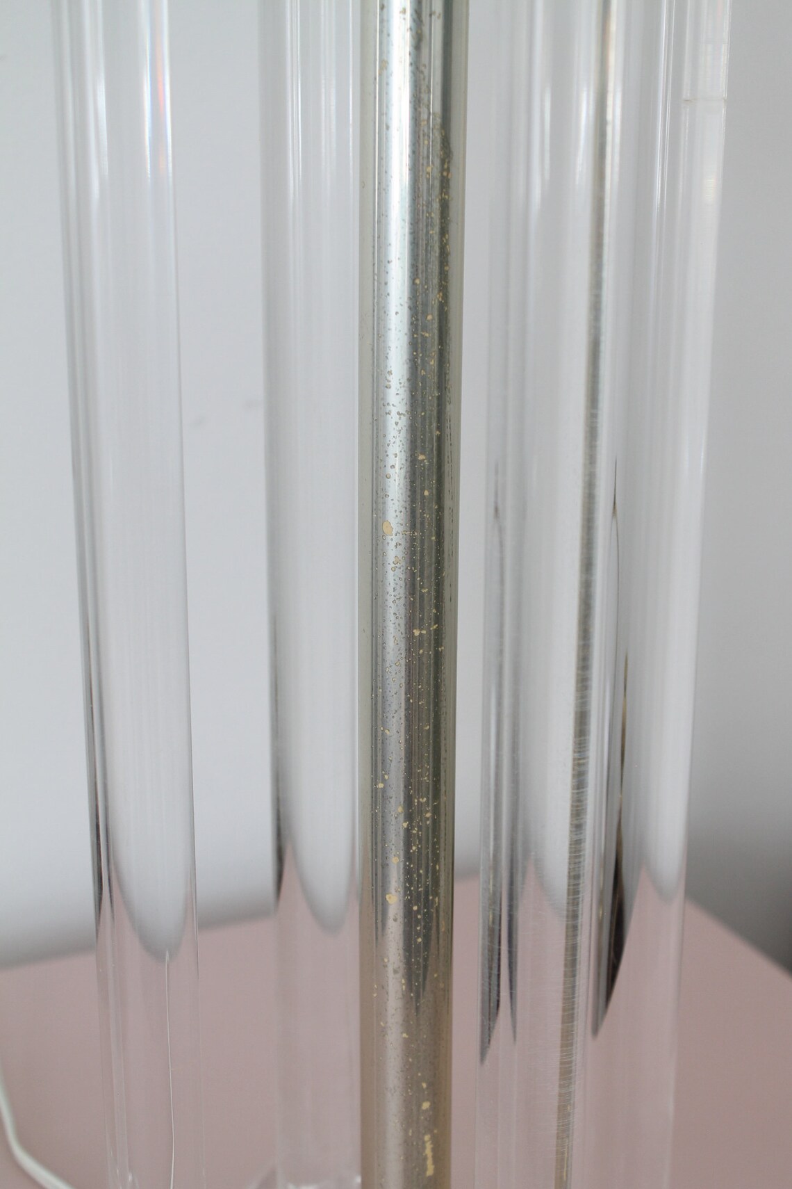 Vintage Lucite Table Lamp | Etsy