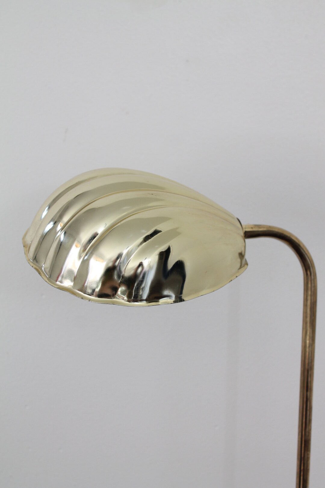 Mid-century Brass Clam Shell Floor Lamp Vintage Pharmacy - Etsy
