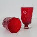 Vintage Ruby Red Crinkle Ice Glasses Morgantown Seneca - Etsy