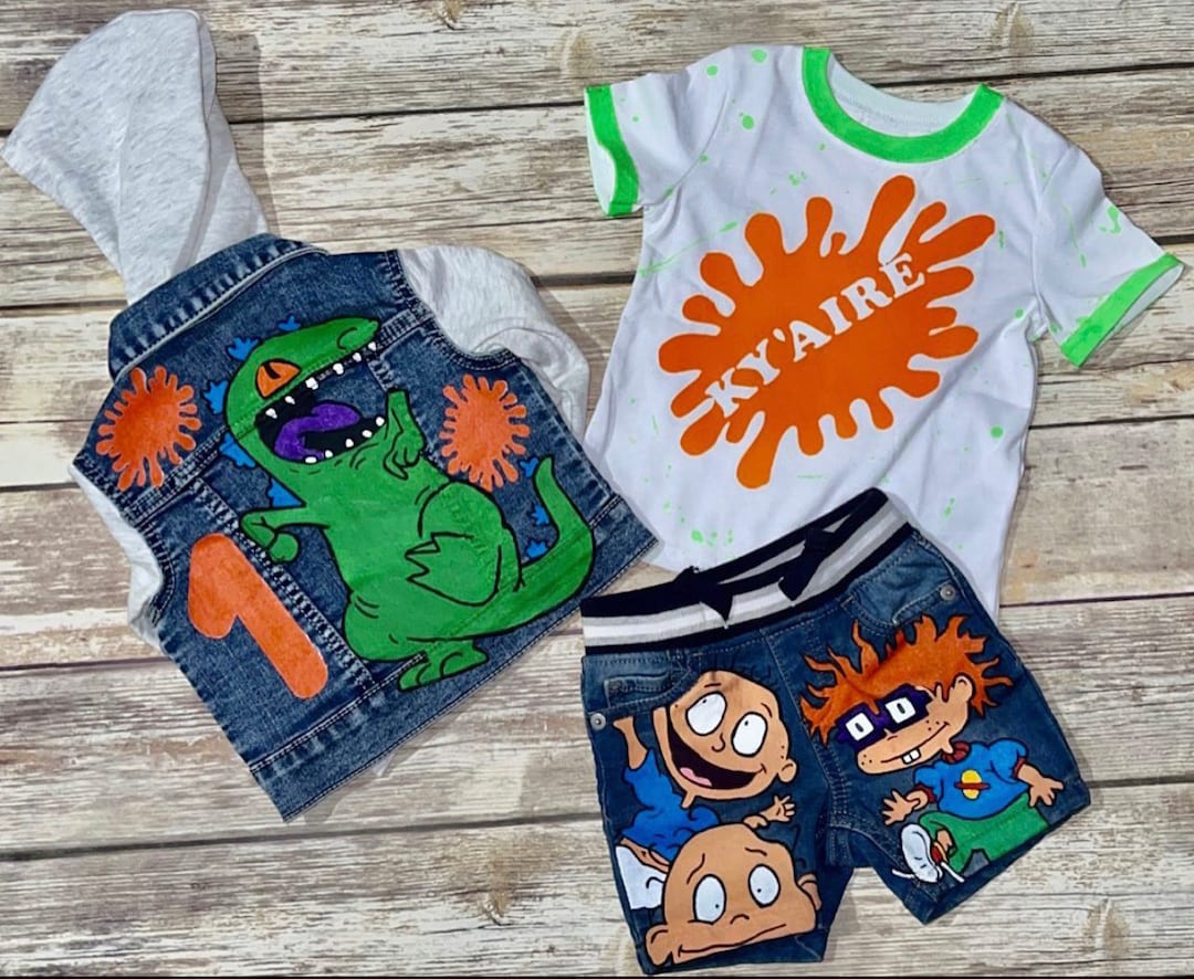Hand Drawn and Painted ** Kids Custom Birthday Outfits - ANY THEME ...
