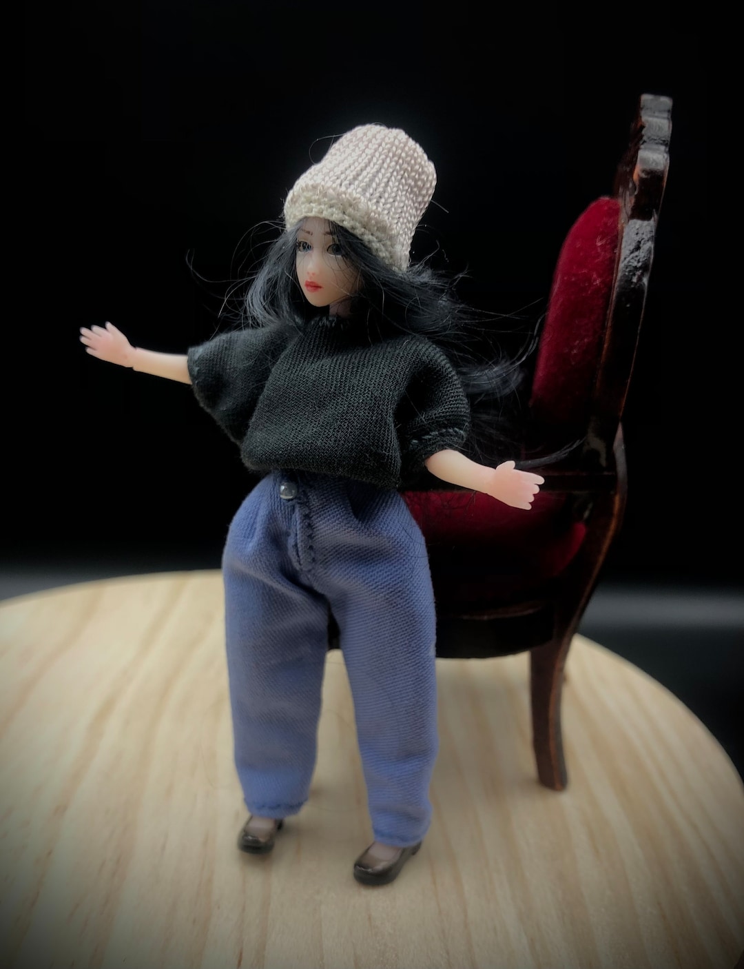 Full Set, Ball Jointed Doll, 1:24 Scale Micro Doll for Dollhouse , Art ...