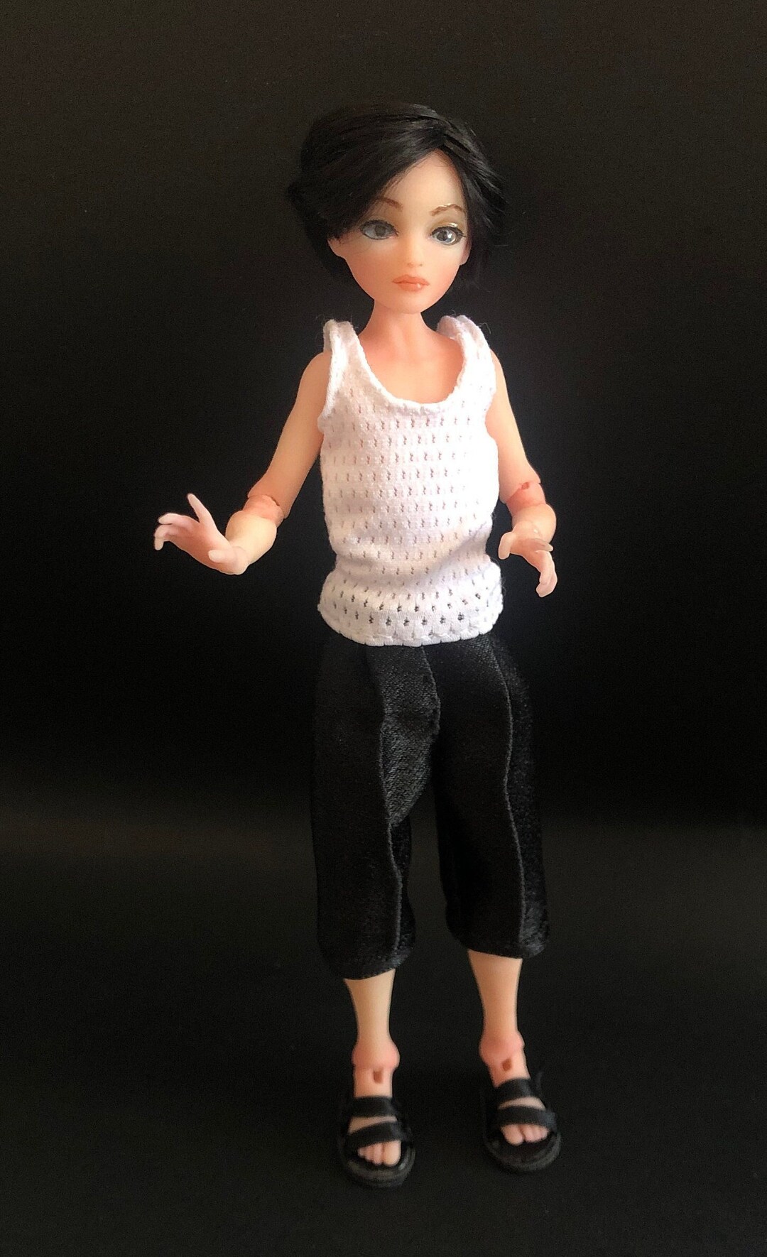 1:12 Scale BJD Boy With Blue Eyes and Dark Hairs Doll Boy - Etsy