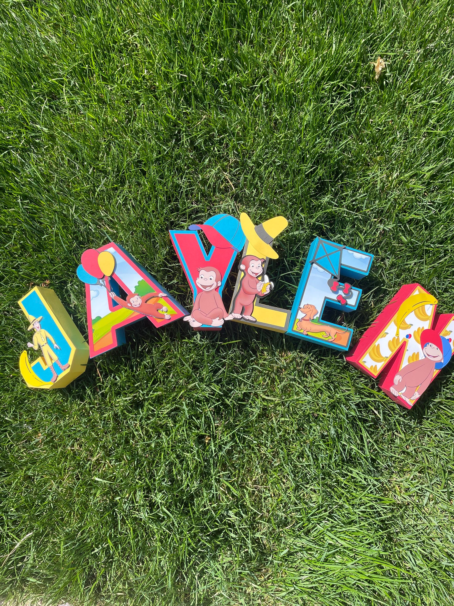 Curious George Topper monkey Birthday Curious Monkey Jorge | Etsy