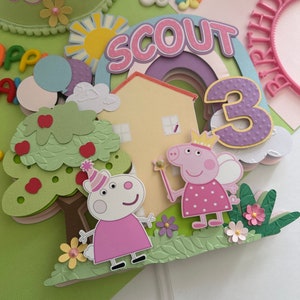 Pig Cake Topper, Cake Topper Peppa Birthday, Pink Pig, Pig Birthday ...