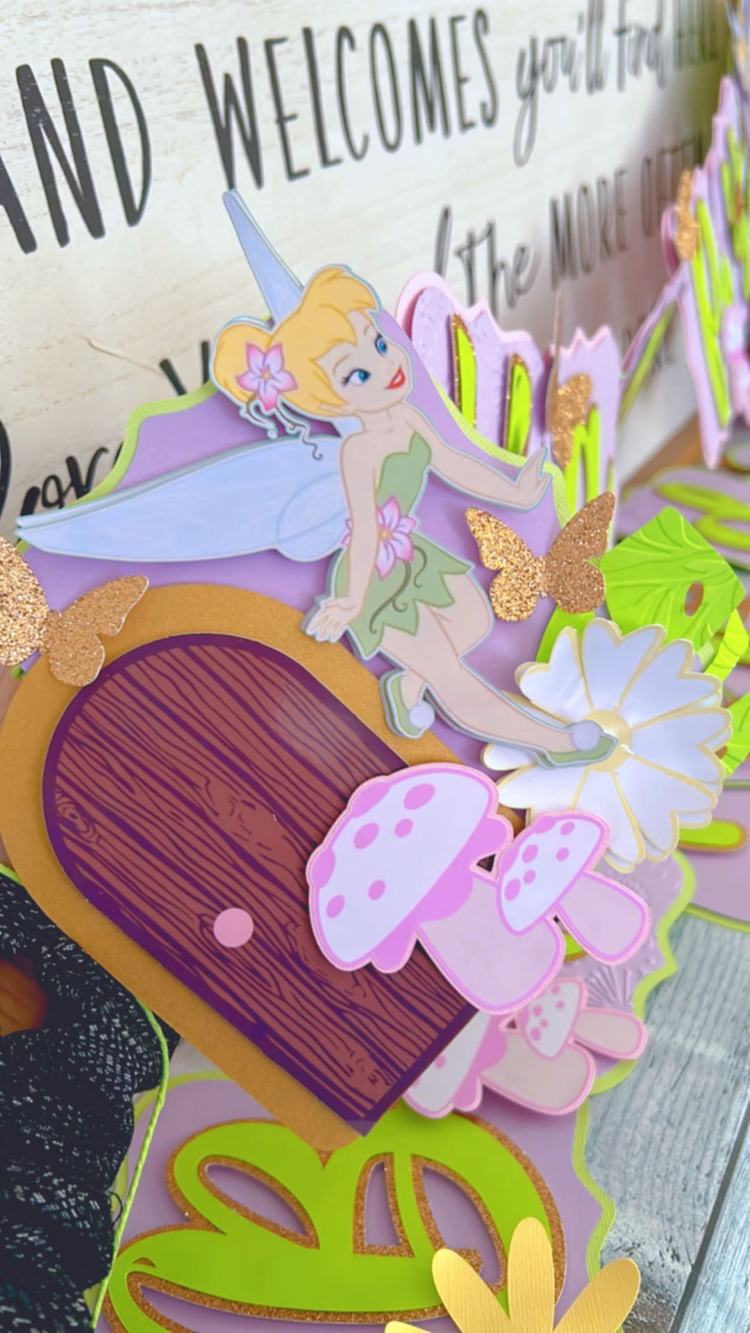 Tinkerbell Banner Decorations,fairy Happy Birthday Banner, Happy ...