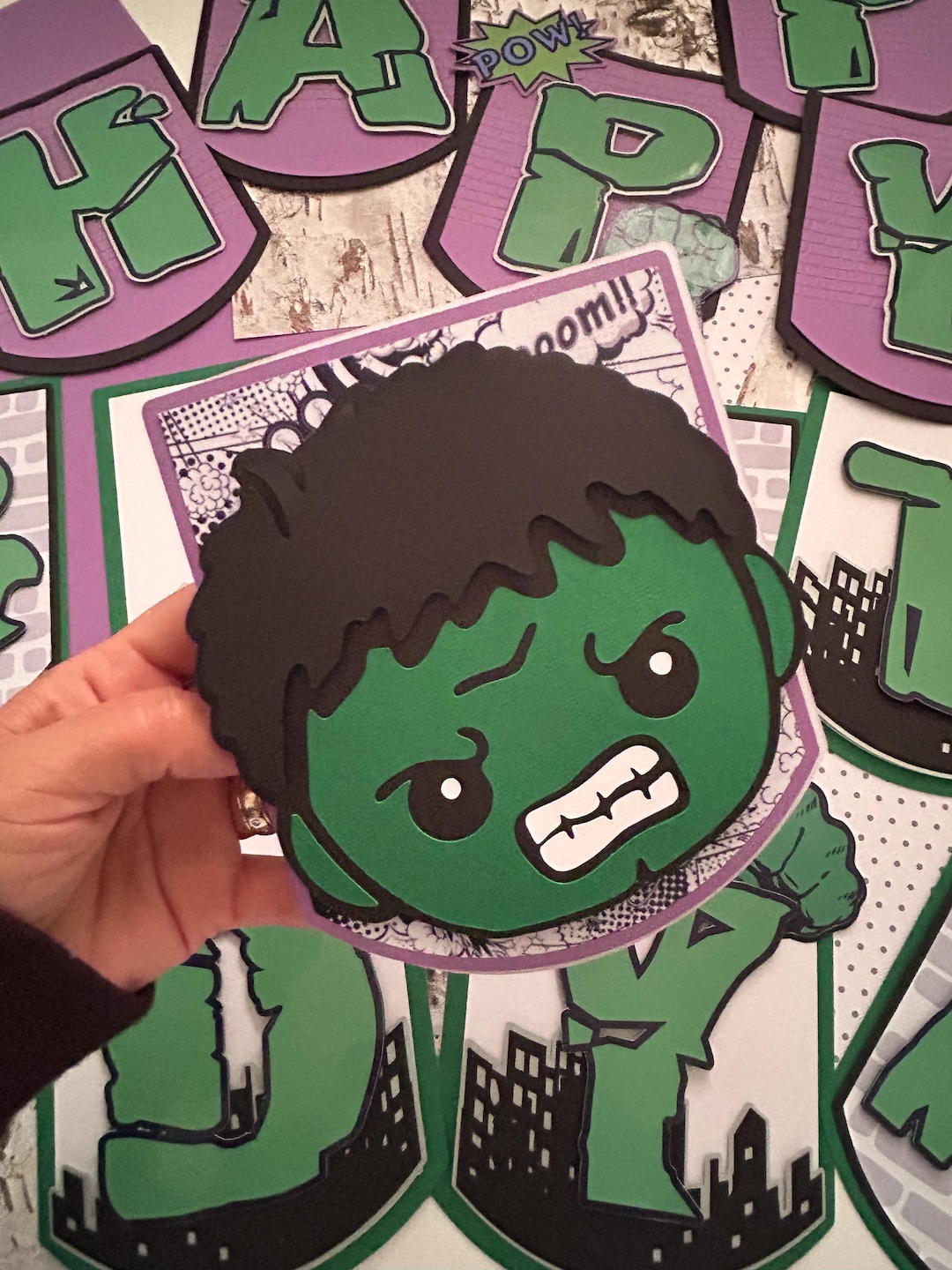 Hulk Party Decor, Green Man Birthday, Hulk Birthday Party, Hulk Garland ...