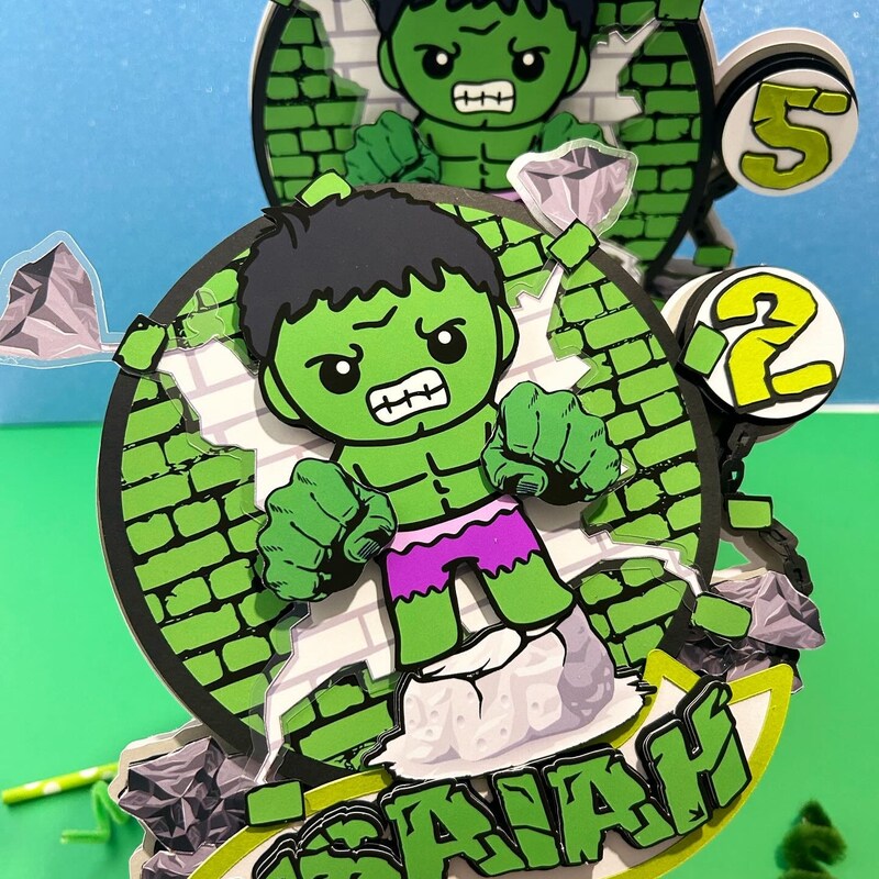Hulk Cake Topper - Etsy