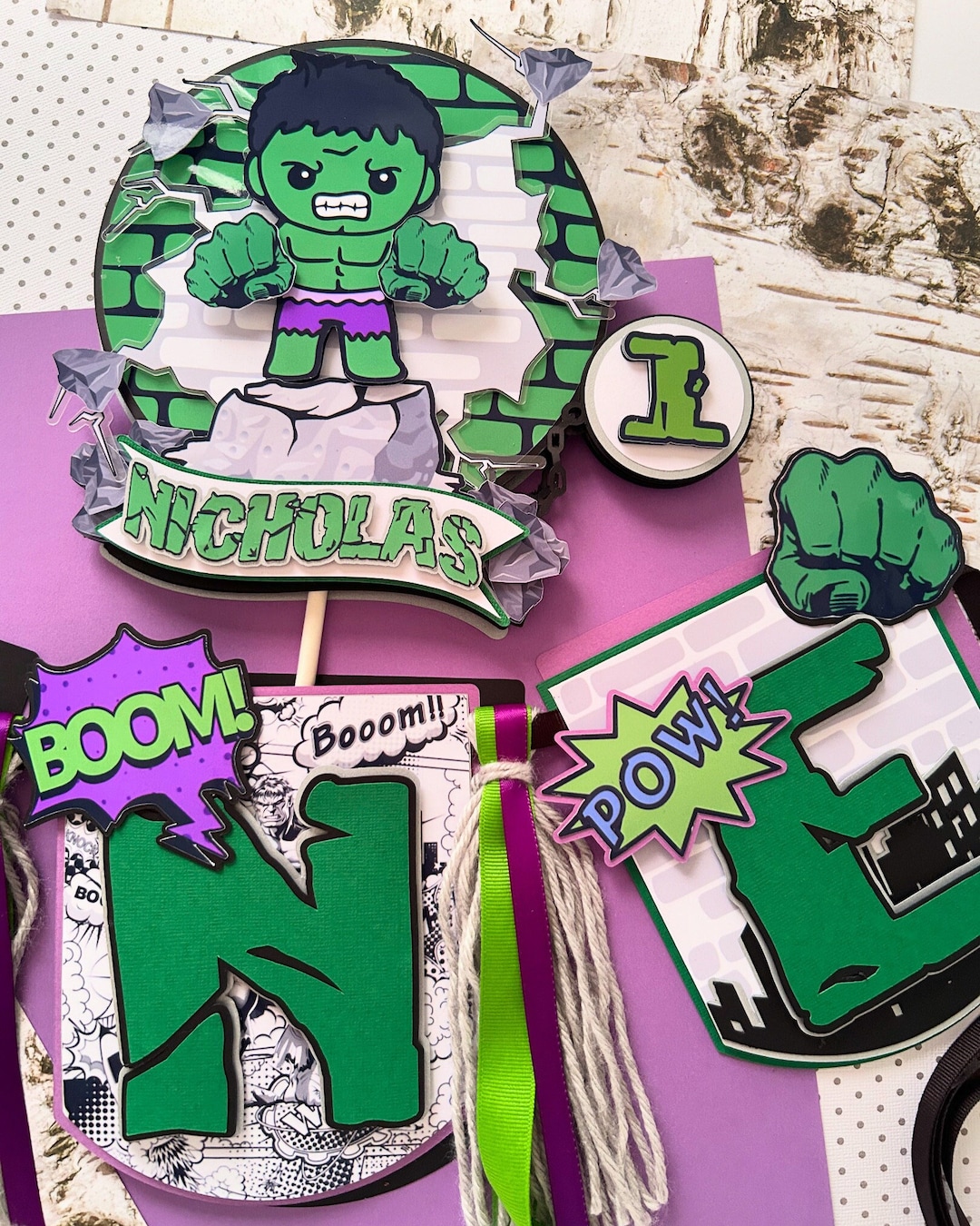 Hulk High Chair Banner, Green Man, Hulk Party Decor, Hulk Birthday ...
