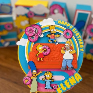 The Simpsons Happy Birthday Banner,the Simpsons Party Decorations,the ...