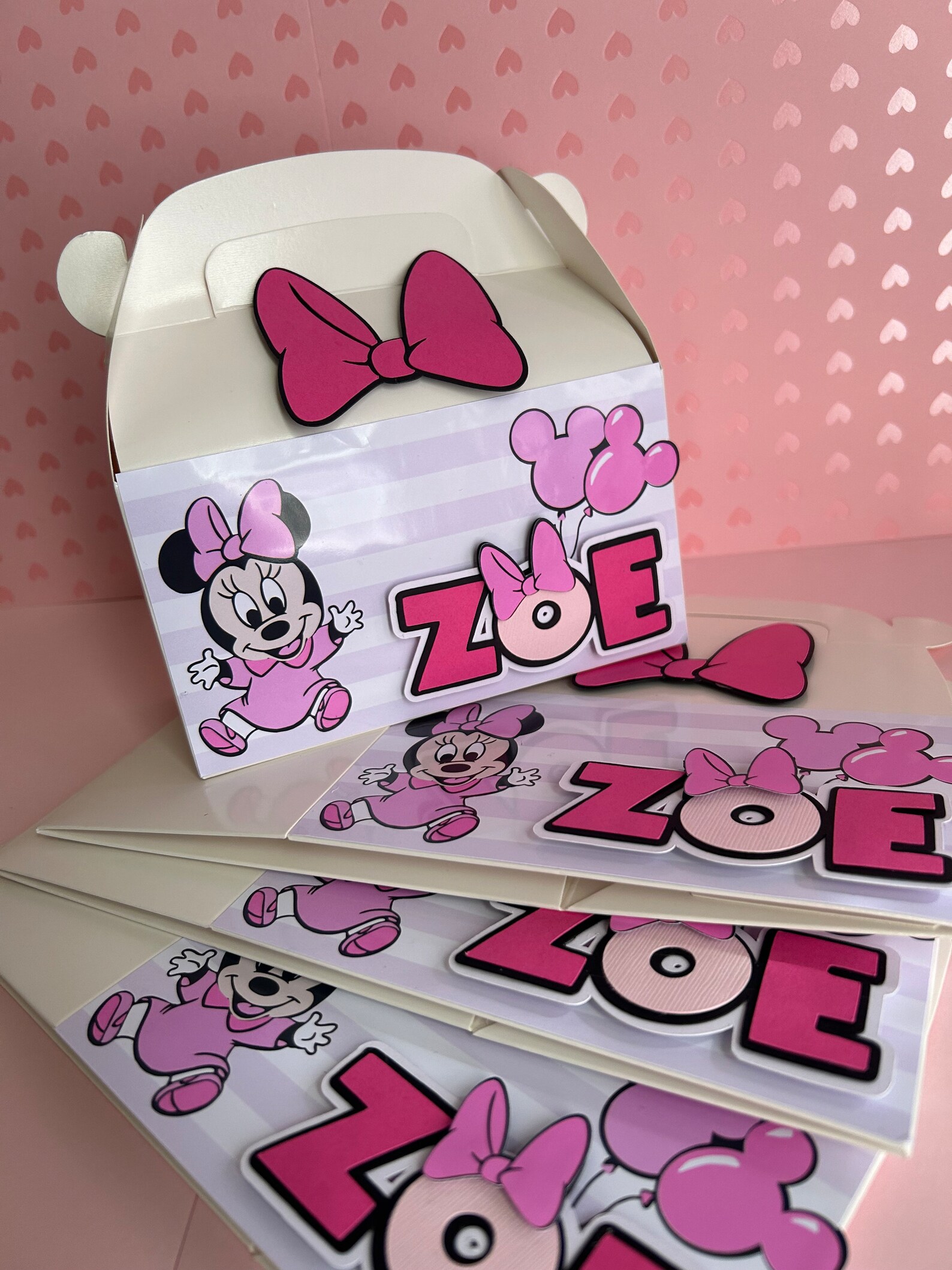 Minnie Mouse Party Boxes, Gable Box Baby Minnie, Candy Boxes for Party ...