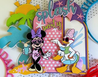 Party Custom Minnie Mouse Pool Party - Etsy
