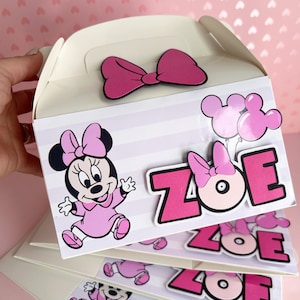 Minnie Mouse Party Boxes, Gable Box Baby Minnie, Candy Boxes for Party ...
