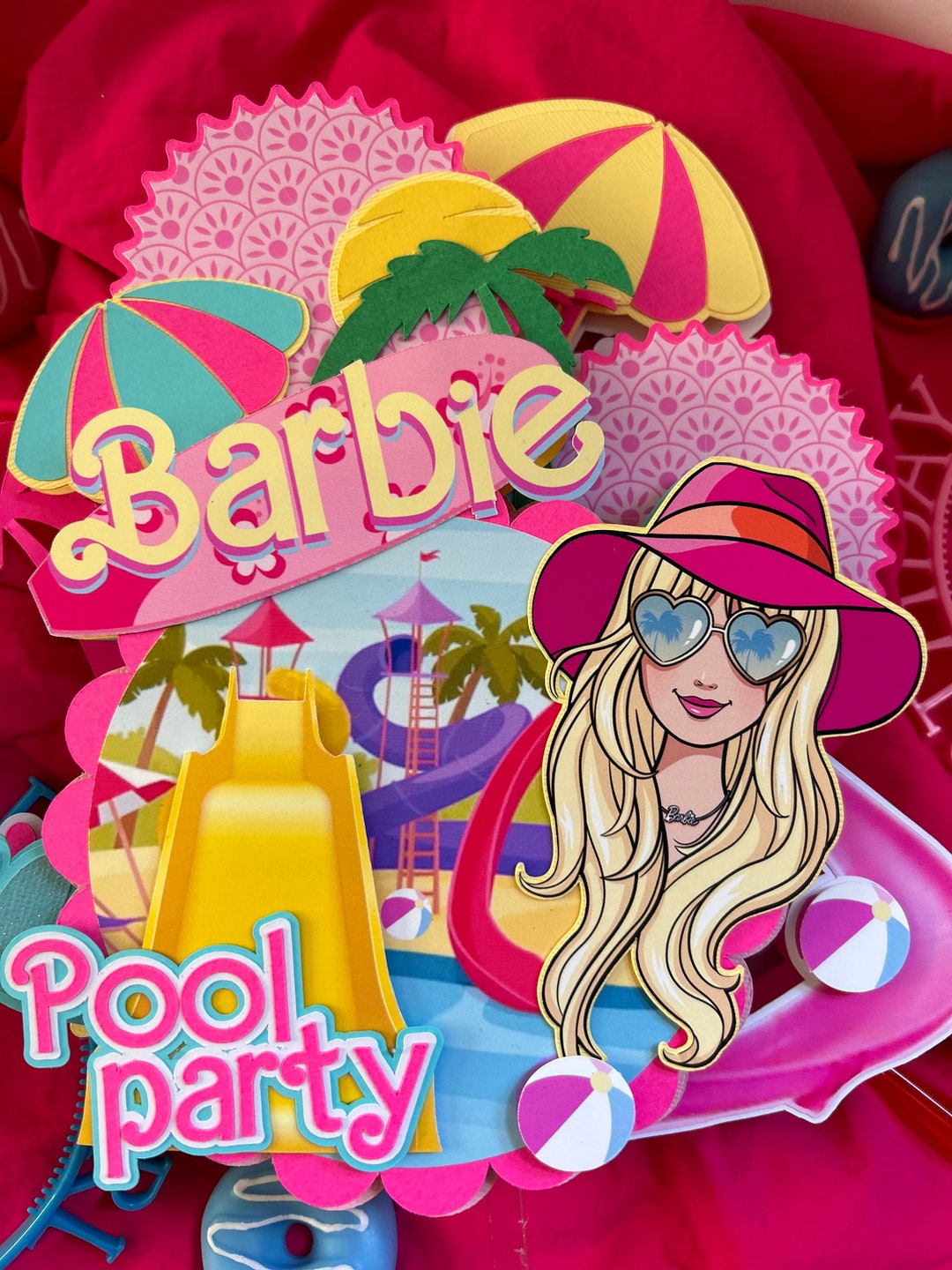 Malibu Dolly Cake Topper, Party on the Beach, - Etsy