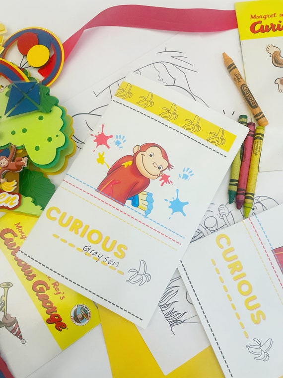 Curious George Birthday Card