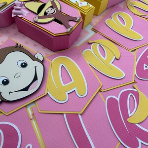 Curious Custom Theme, 3d Letter Name, Monkey Decoration, Curious George ...