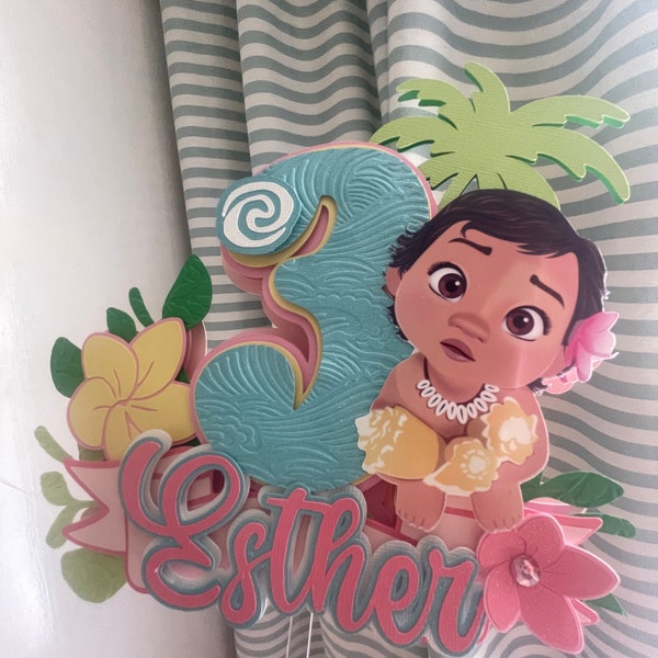 Moana Cake Topper - Etsy
