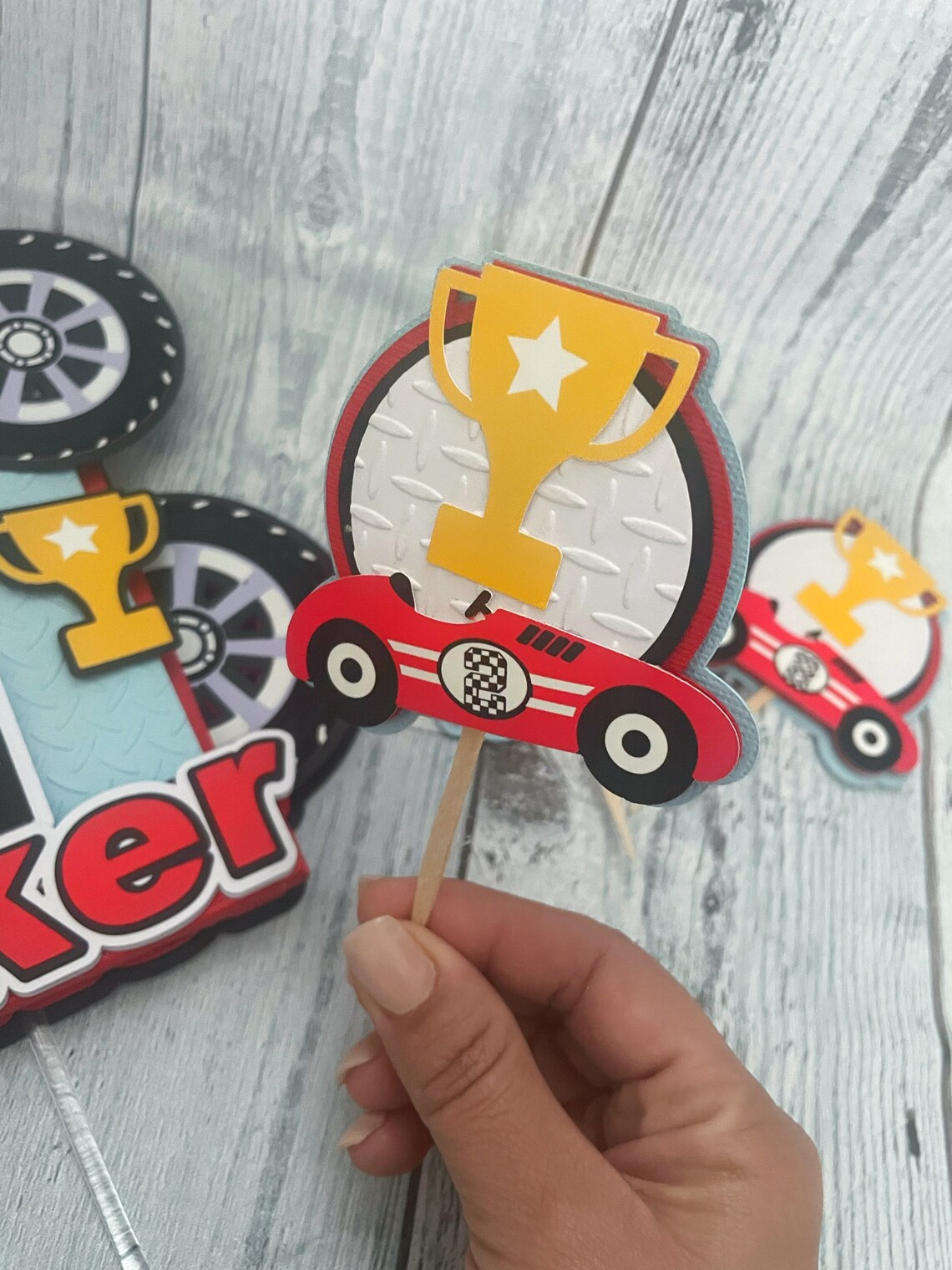 Racing Retro Cars Topper, Race Cards, Retro Race Cars, Racing Banner ...