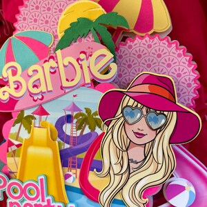 Malibu Dolly Cake Topper, Party on the Beach, - Etsy