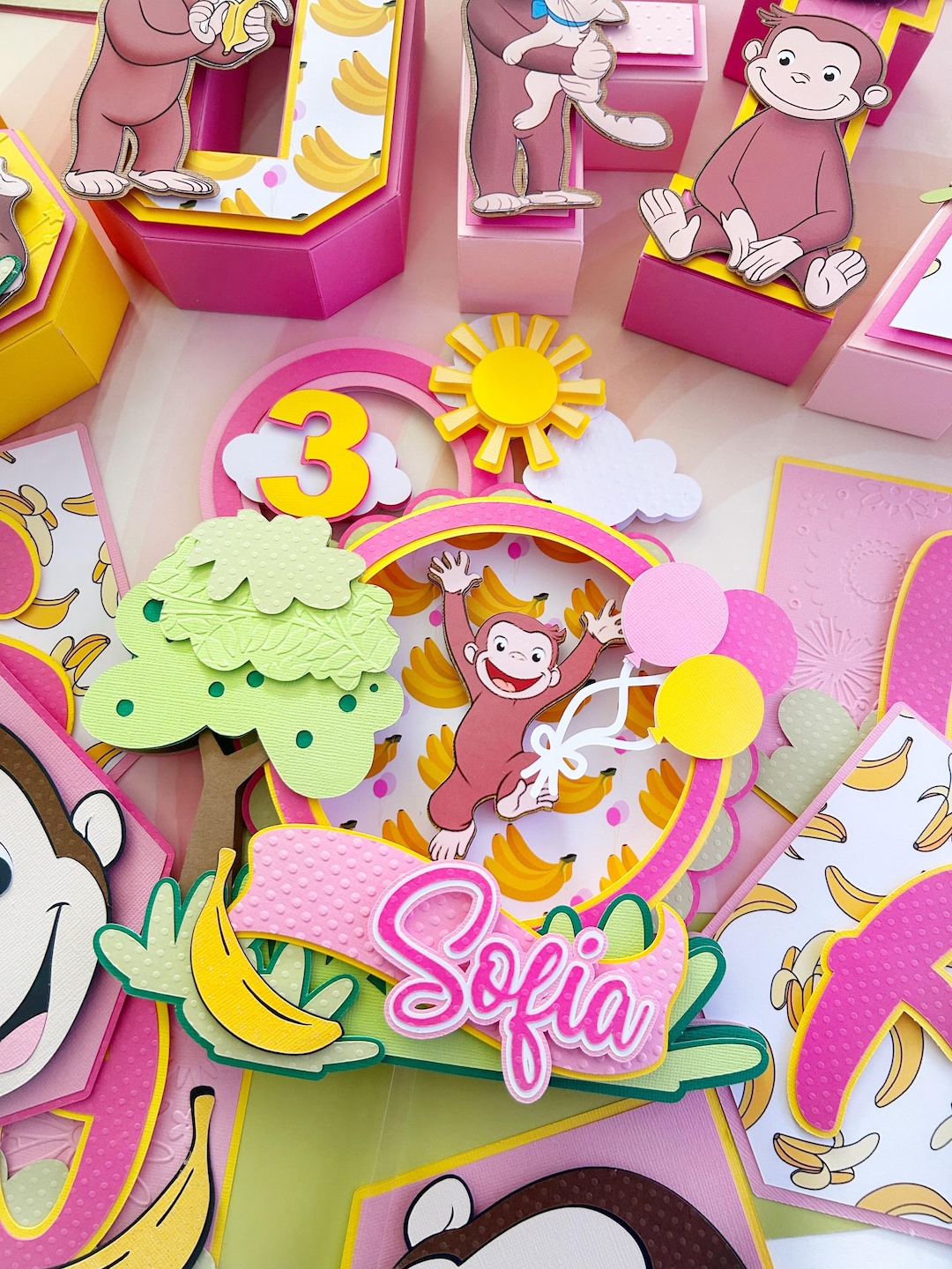 Curious George Topper, Monkey Birthday, Curious Monkey, Curious George ...