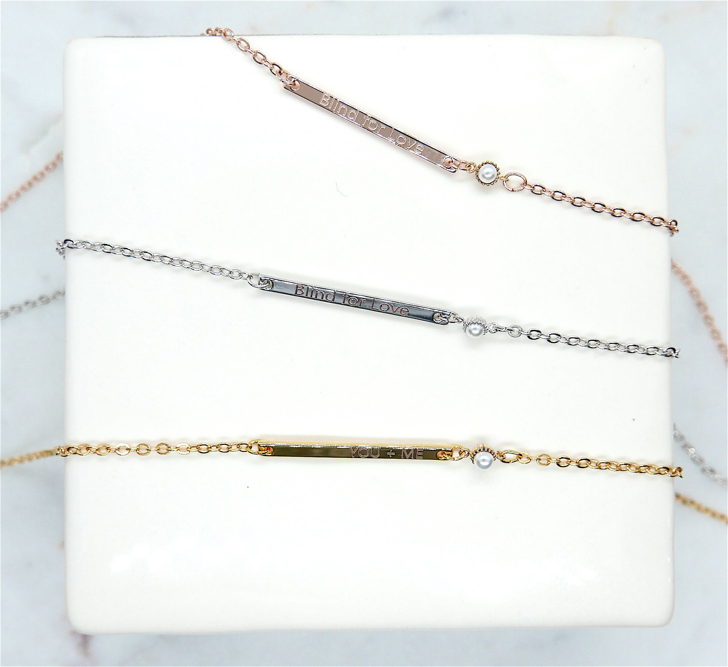 Personalization Valentine's Day Necklace With a Pearl | Etsy